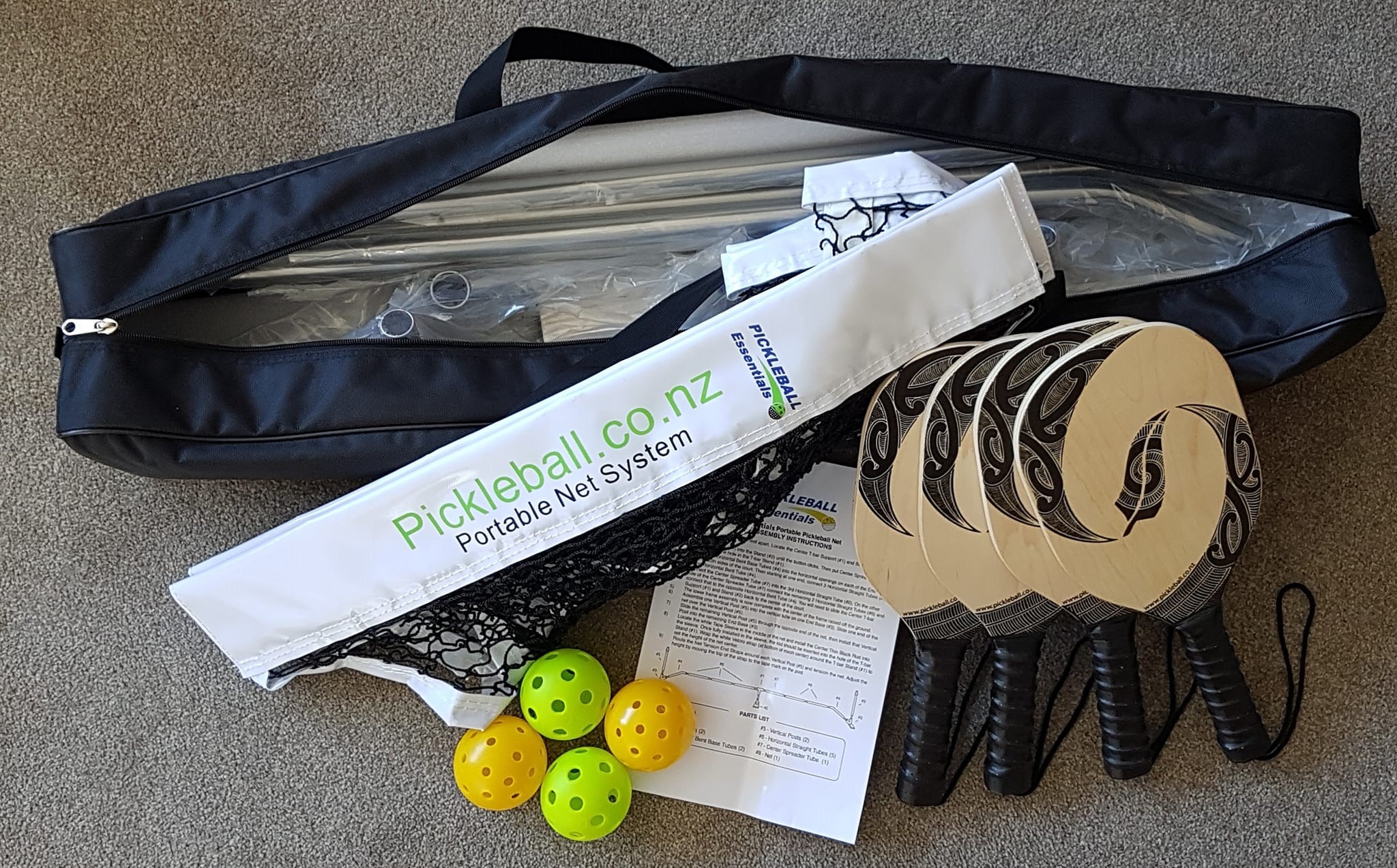 4 x Maple Portable Pickleball Net System Deal - Pickleball Essentials