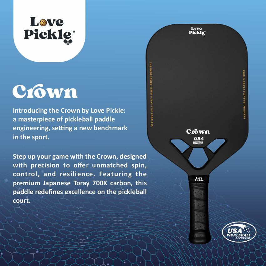Love Pickle "Crown" Paddle - Pickleball Essentials